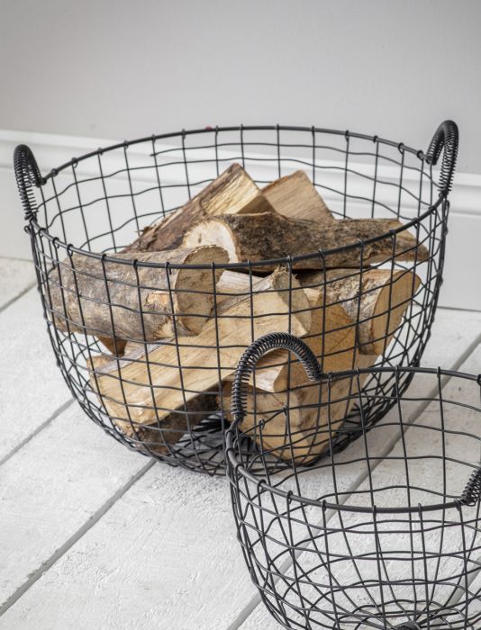 Garden Trading Wirework Basket in Black - Pearsons of Duns